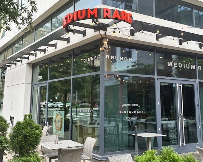 Clean lines outside, perfect pink inside &ndash; this is where steak science meets pure delicious artistry.