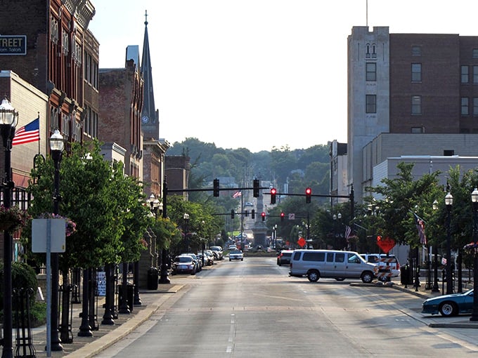 These storefronts have weathered decades with the dignity of old friends who've seen it all.