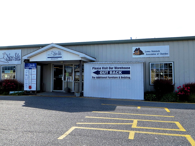 Hidden warehouse treasures await behind those modest doors, like a garage sale that never ends or disappoints.