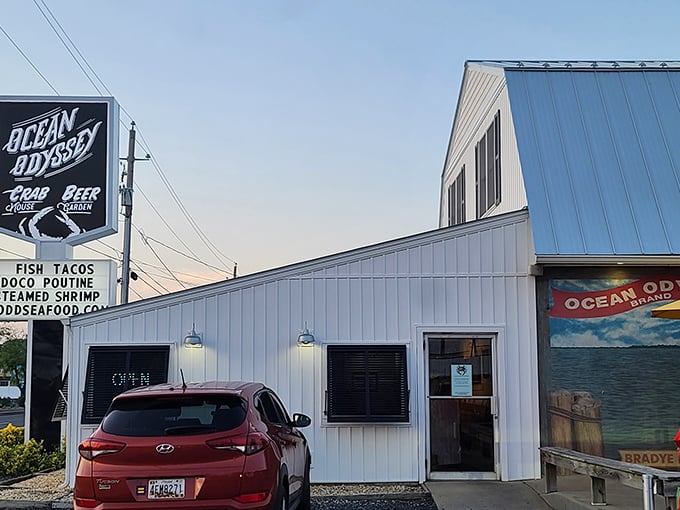 Metal roof, serious seafood - Ocean Odyssey proves the best crab houses don't need fancy facades.