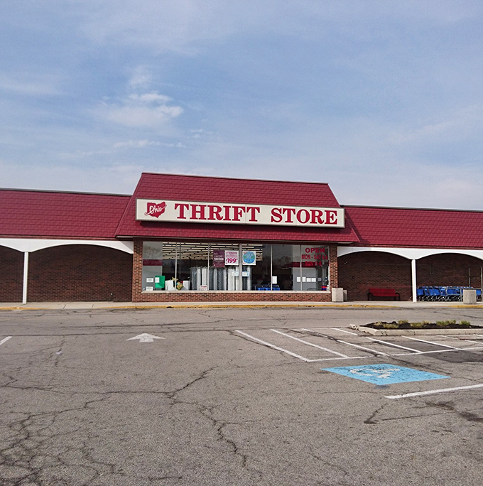 The welcoming storefront promises organized aisles filled with quality finds at prices that won't break the bank.