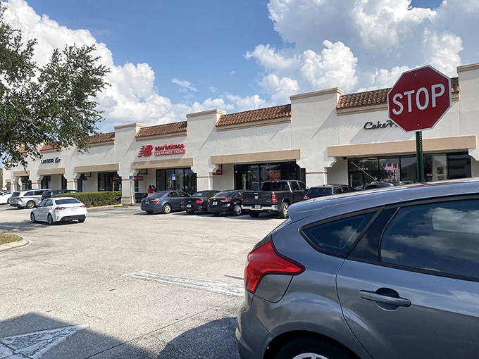 Simple storefronts hiding extraordinary deals. The retail equivalent of "don't judge a book by its cover."