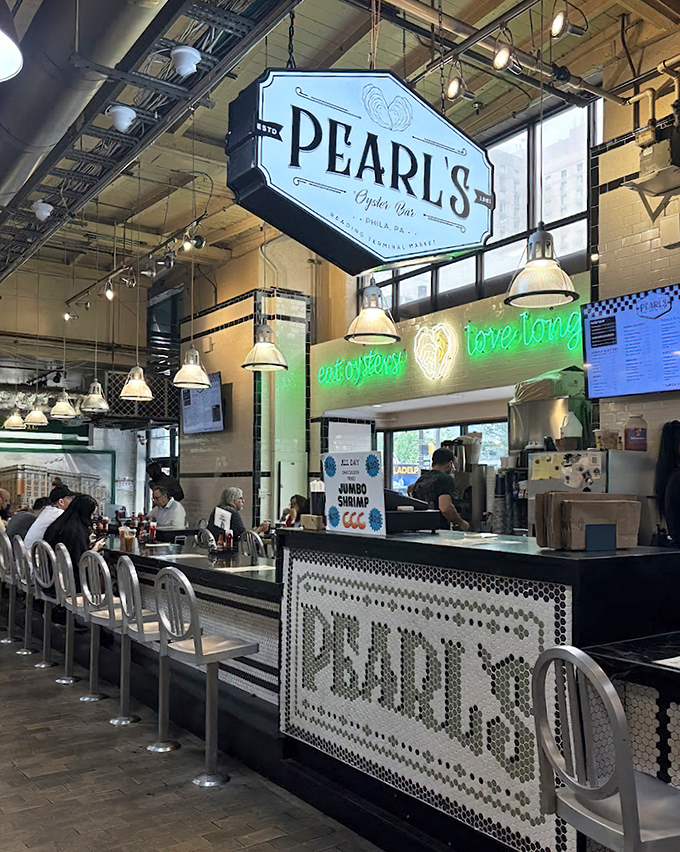 Reading Terminal Market's crown jewel serves up bivalve brilliance that would make Poseidon himself proud.