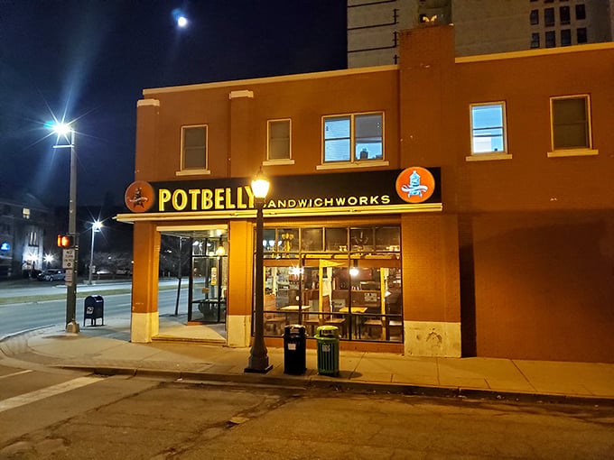 By day, a bustling sandwich spot. By night, a beacon of hope for the hungry in downtown East Lansing.