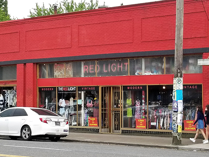 Portland's vintage mecca where decades of style collide in the most delightfully chaotic fashion possible.