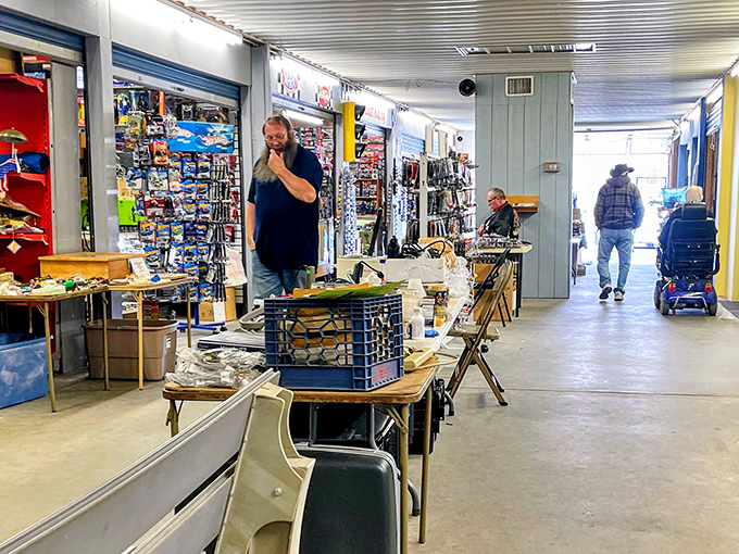 Inside, vendors display their wares like curators in a museum dedicated to everyday American history.