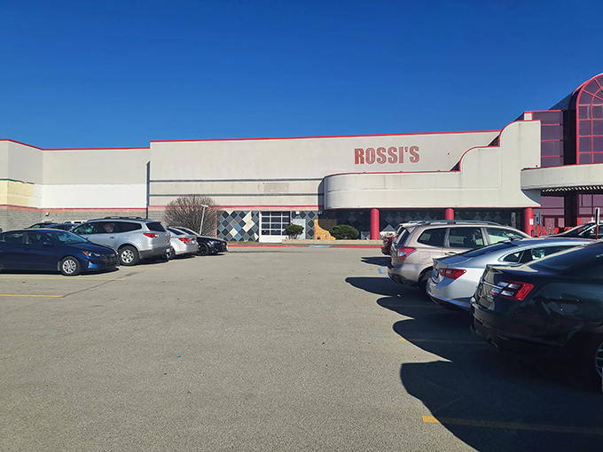 The parking lot transforms into an extension of the indoor market, creating a shopping experience that spills outdoors.