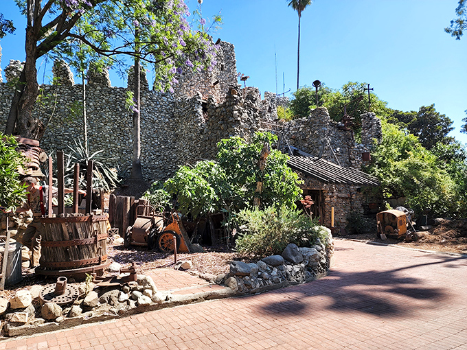 This stone wonderland proves that one person's junk pile is another person's architectural masterpiece waiting to happen.