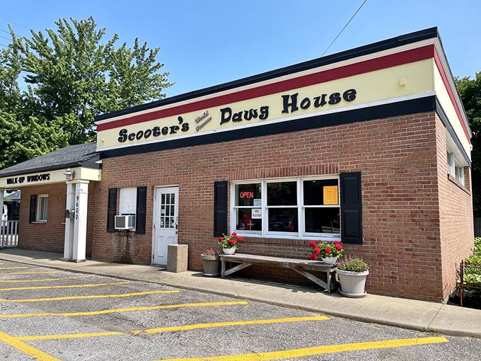 Those welcoming flower pots and homey brick exterior promise the kind of comfort food that warms hearts.