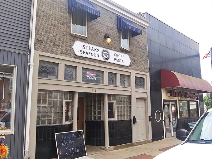Behind this unassuming fa&ccedil;ade, Scratch Steakhouse works its magic &ndash; proof that you should never judge a steak by its storefront.