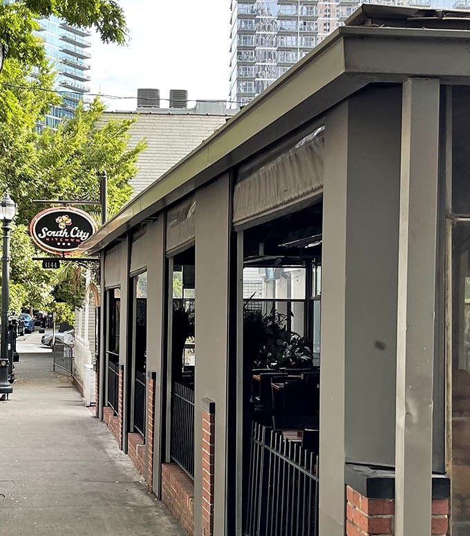 Urban sophistication with down-home flavors - this corner spot proves fancy and fried can coexist perfectly.