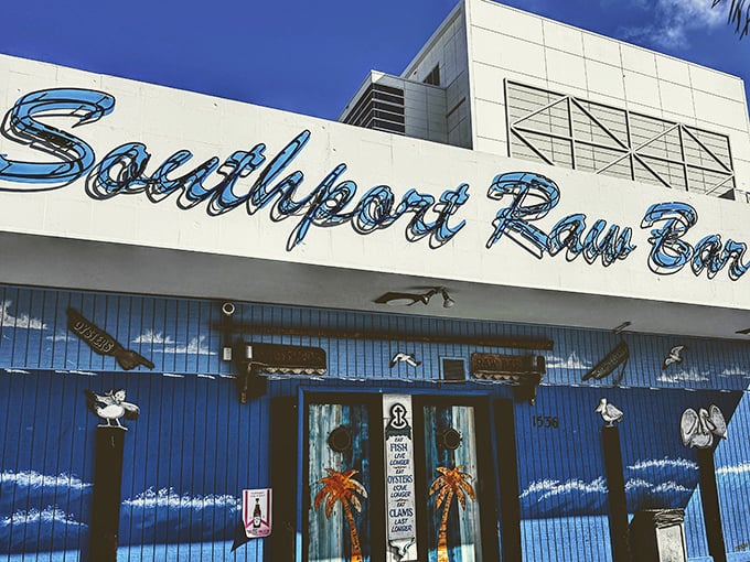 The neon-blue sign says it all &ndash; at Southport Raw Bar, seafood isn't just a meal, it's a way of life.