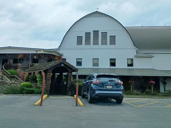 This isn't just any barn&mdash;it's The Barn, where country comfort food finds its perfect home under those authentic rafters and beside that towering silo.