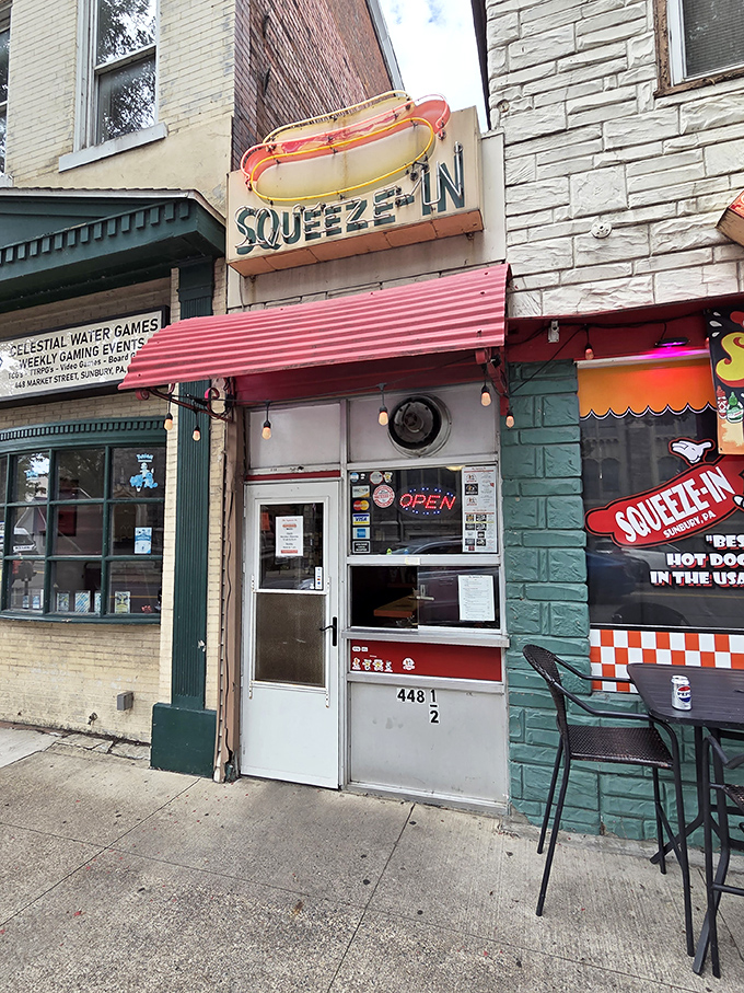Colorful storefronts like this remind us that the best meals often come from the smallest kitchens.