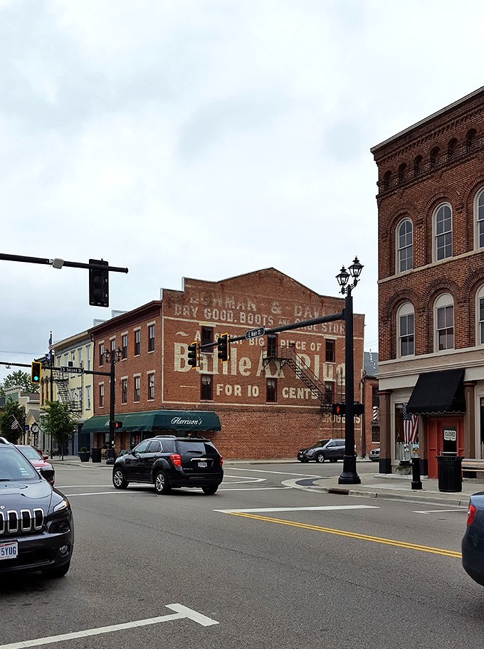 Ghost signs and living history! Tipp City's vintage advertisements remind us when Battle Axe Plug cost just 10 cents&mdash;almost as affordable as today's housing.
