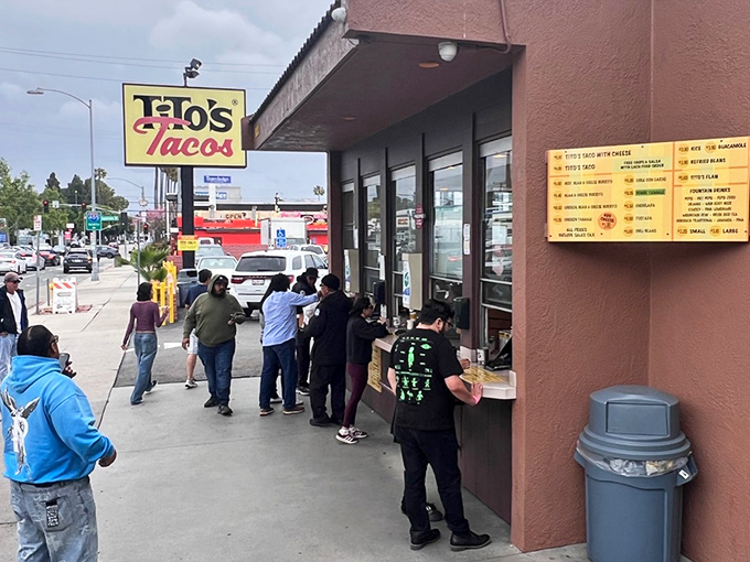 That crowd isn't just hungry&mdash;they're pilgrims making their way to a Los Angeles taco institution that never disappoints.