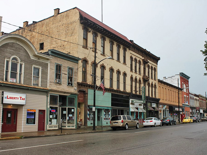 This peaceful Titusville street scene captures the unhurried pace that makes retirement truly golden.