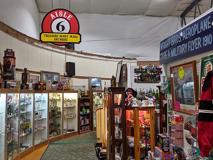 Inside these walls, every aisle holds mysteries waiting to be solved by curious shoppers.