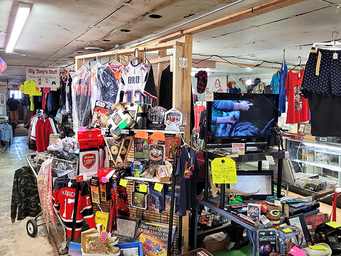 Step inside this sports memorabilia wonderland where every jersey tells a story worth remembering fondly.