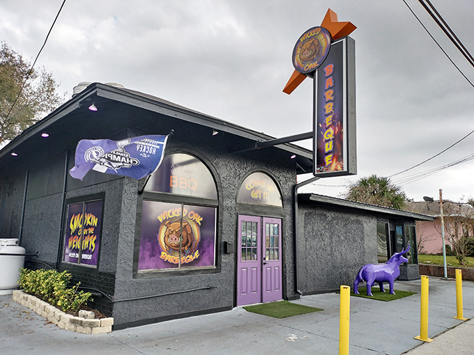 When a restaurant puts a colorful mascot outside, you know they're confident about what's cooking within.