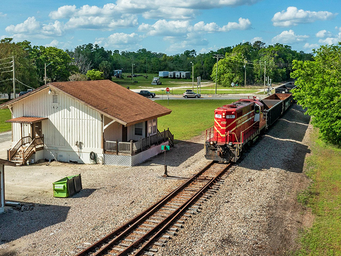 The Williston train depot and active railway offer a glimpse into the town's transportation history while keeping modern conveniences accessible.