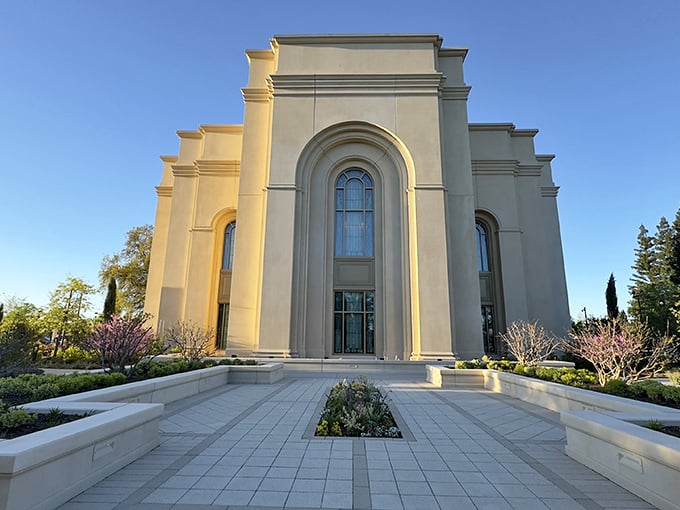 The Feather River California Temple's stunning architecture brings serenity to Northern California's landscape.
