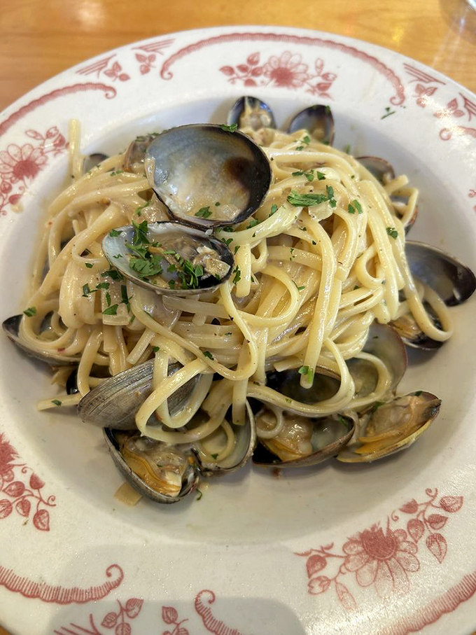 Linguine with clams that transports you straight to coastal Italy. Those little shells aren't just seafood&mdash;they're tiny treasure chests of briny perfection.