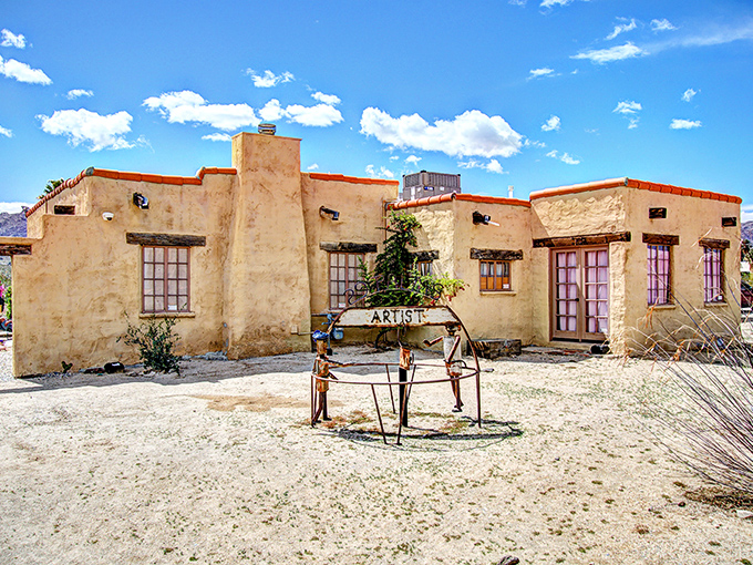 Local artists transform desert inspiration into treasures at this gallery where creativity blooms like spring wildflowers.