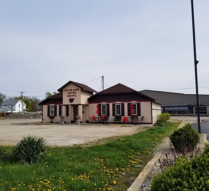 The Alpine Rose Coffee Shoppe serves up warm hospitality with Swiss-inspired charm. Your morning caffeine fix with a side of European flair.