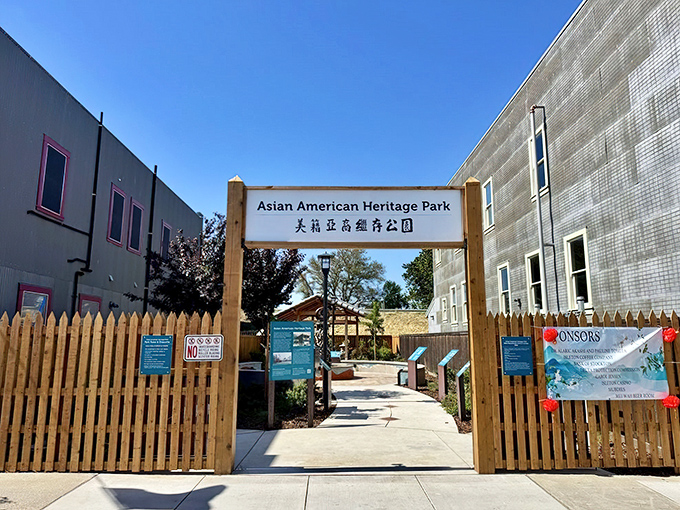 The Asian American Heritage Park honors Isleton's multicultural roots, preserving stories of the Chinese and Japanese immigrants who shaped this Delta community.