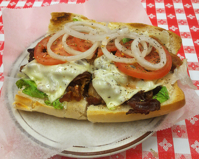 A BLT that looks like summer decided to throw a party between two slices of perfectly toasted bread.