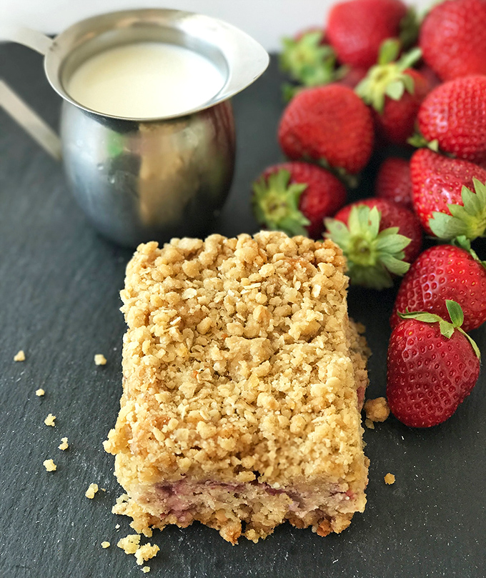Crumbly, buttery perfection meets fresh berries in this baked oatmeal square&mdash;comfort food that somehow manages to feel both indulgent and virtuous.