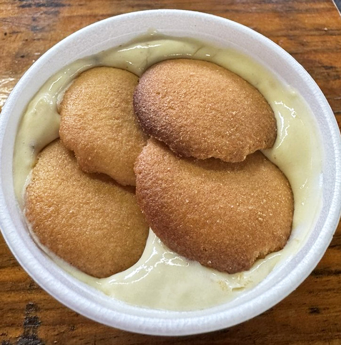 The banana pudding isn't an afterthought&mdash;it's the sweet, creamy finale that somehow finds room in your meat-filled stomach.