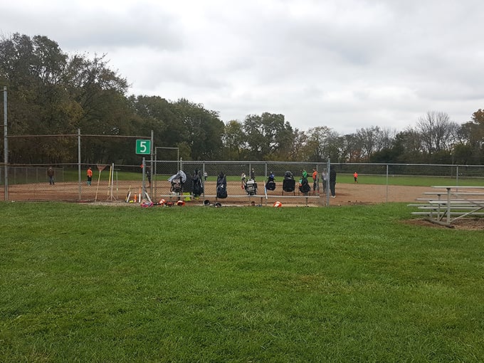 Weekend warriors and little leaguers alike find their field of dreams at Barthelmas Park, where community sports bring generations together.