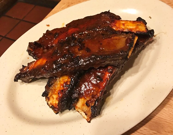 Beef ribs so gloriously lacquered with sauce they practically glow &ndash; these aren't just ribs, they're edible trophies for making the drive to Woodland Hills.