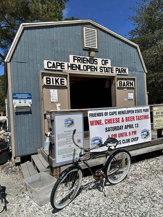 The charming Bike Barn isn't just a rental spot&mdash;it's your ticket to freedom on two wheels. Wine and cheese events? Now we're talking!