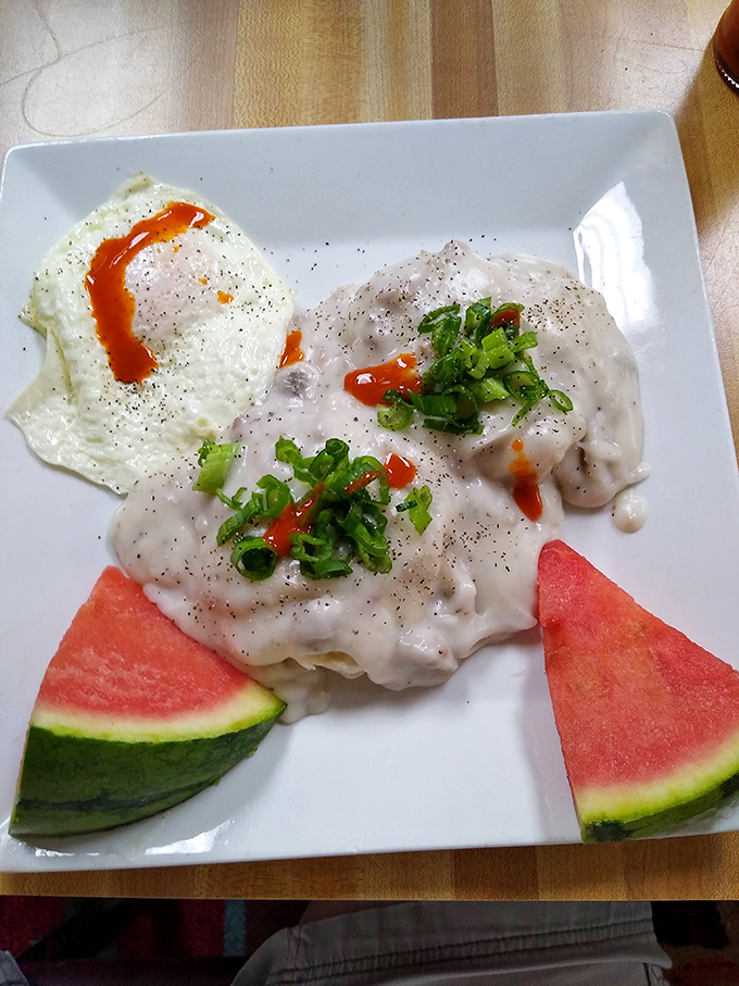 Biscuits and gravy &ndash; the breakfast equivalent of a warm hug. Caesar's version makes you question every other biscuit you've ever eaten.