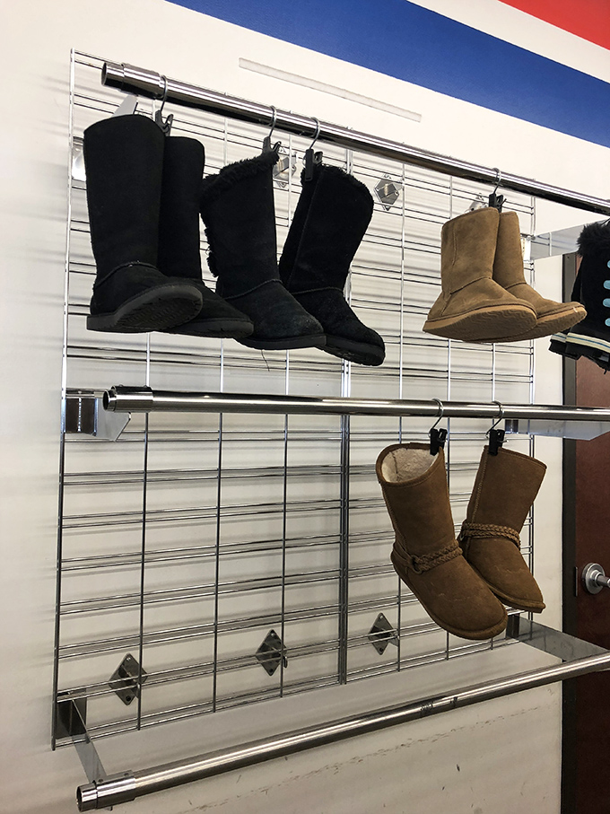 Boot boulevard &ndash; where practical footwear finds new life and sheepskin comfort awaits at a fraction of mall prices.