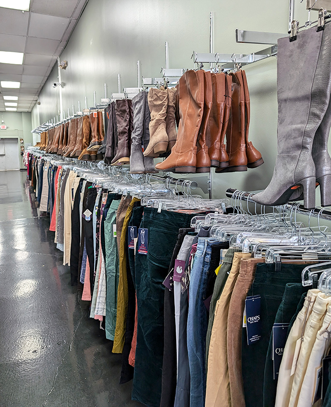 Boots and denim living in harmony, like a country song with a happy ending.