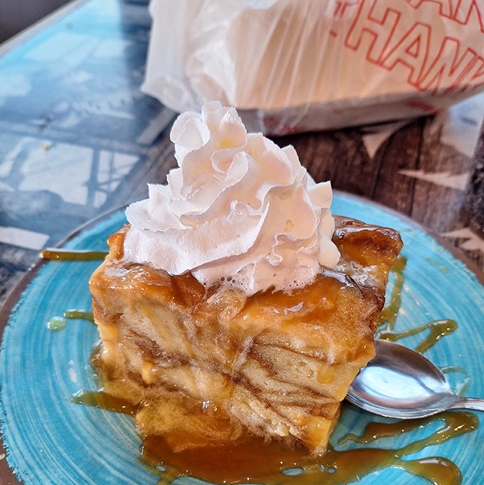 Bread pudding that doesn't just speak to your soul &ndash; it sings a full-on power ballad, complete with caramel sauce and that perfect whipped cream encore.