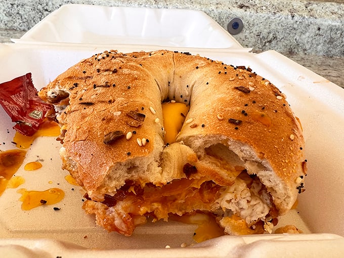 The breakfast bagel that launched a thousand diet cheat days&mdash;melty cheese and bacon performing a duet worthy of Carnegie Hall.