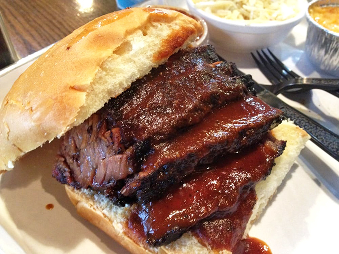 The brisket sandwich: where buttery meat meets pillowy bread. Some relationships are complicated; this one is perfectly simple.