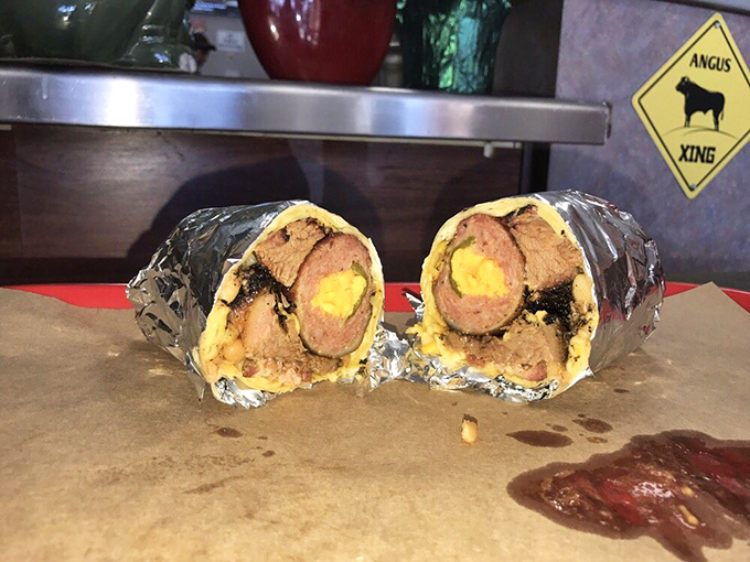 Not your average burrito – this smoky creation wraps Texas and Mexican traditions into one handheld masterpiece of cross-cultural deliciousness.