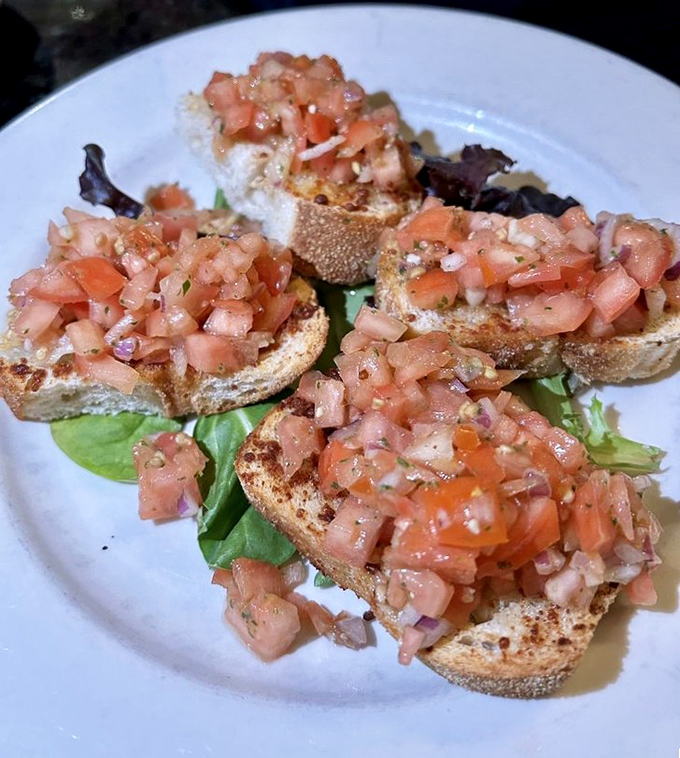 Fresh bruschetta that proves sometimes the simplest dishes create the most unforgettable memories and lasting impressions.