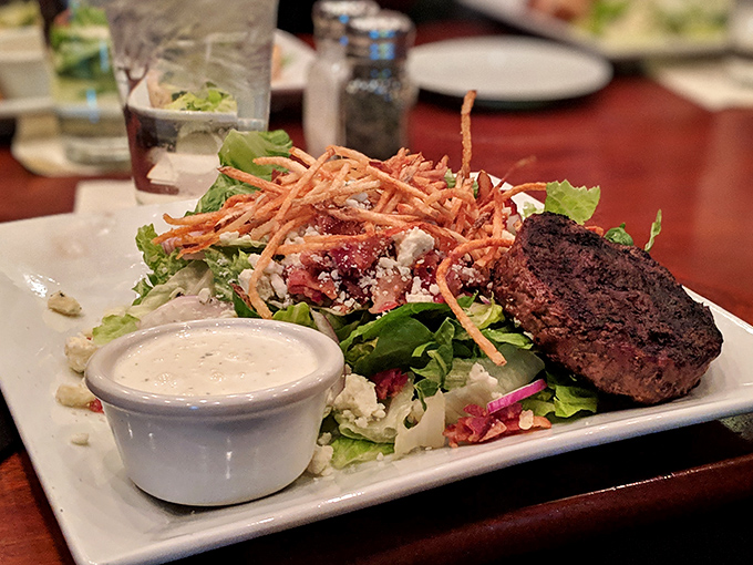 Who said salads can't be exciting? This protein-packed masterpiece proves greens can hang with the big boys when properly dressed for the occasion.