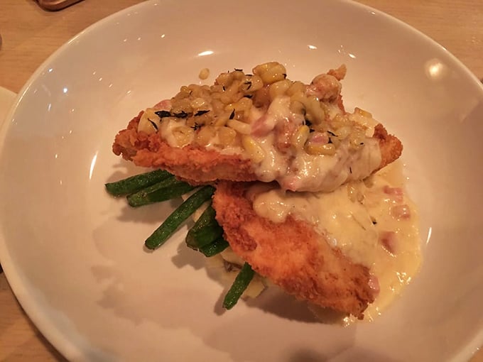 Crispy on the outside, succulent within&mdash;this buttermilk fried chicken proves Northeast Seafood Kitchen isn't just a one-trick pony. Even landlubbers leave happy!