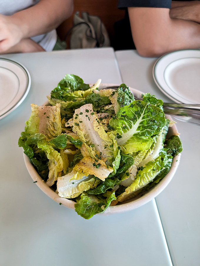 Even the humble Caesar salad gets the Quarter Sheets treatment&mdash;crisp, perfectly dressed, and making you wonder why other salads try so hard.
