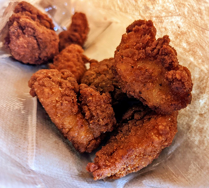 These golden-brown nuggets of Cajun catfish aren't just fried &ndash; they're transformed into crunchy bites of seafood heaven.