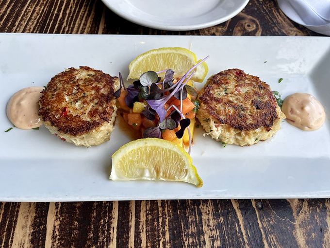 These crab cakes don't just sit on the plate&mdash;they perform, with minimal filler and maximum flavor. The perfect marriage of crispy exterior and sweet, tender crab.