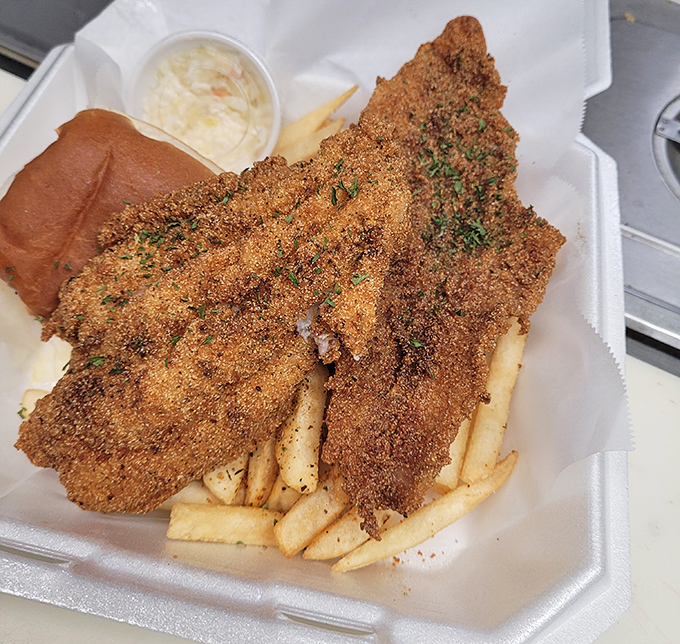 Crispy on the outside, tender on the inside&mdash;this catfish proves that sometimes the simplest preparations let quality ingredients shine brightest.